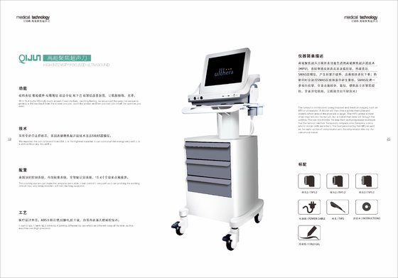 China 50 - 60Hz Medical Portable HIFU Beauty Machine 15 Inch Skin Rejuvenation supplier