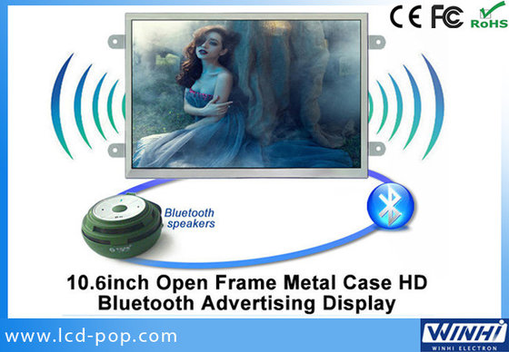 10 Inch Video Display Screen , Bluetooth Mini Hd LCD Video Wall Display