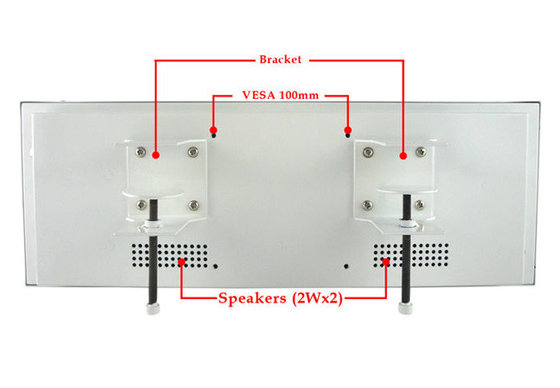 15 Inch HD Decoding LCD Ad Player ,  USB SD Card DC 12 Volt Lcd Advertising Display