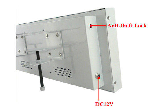 15 Inch HD Decoding LCD Ad Player ,  USB SD Card DC 12 Volt Lcd Advertising Display