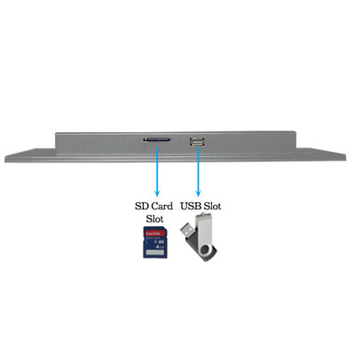 1080P 12V 1366*R.G.B.*768 16:9 5.1 Digital Optical Audio Decoder Wall Mount LCD Monitor Digital Signage