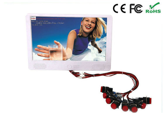 Support Rolling Caption 1024*600 16:9 Push Bujtton10.1 inch LCD Advertising Display Video Player