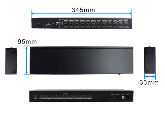 Auto Loop Play Advertising Sd Card USB Media Player For Tv Definition Audio