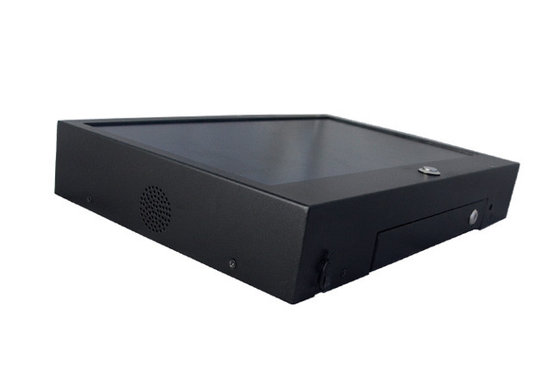 15.6" 1000cd/m² H.264  Lcd Advertising Screens Semi Rechargeable Lithium Battery HD Button