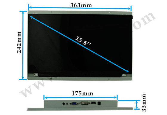 15.6 inch 1080p vga lcd monitor 12 volt digital signage touchscreen hd lcd monitor