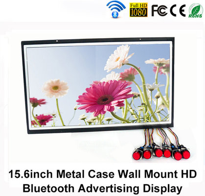 15.6 Inch MP4 / AVI Bluetooth LCD Display , Digital Open Frame LCD Monitor