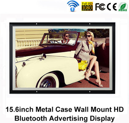 15.6 Inch MP4 / AVI Bluetooth LCD Display , Digital Open Frame LCD Monitor