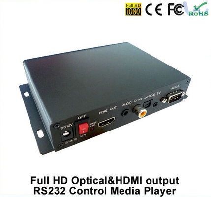 Digital Signal Output 12V 5.1 Optical Streaming Full HD Media Player 1080p For Advertising