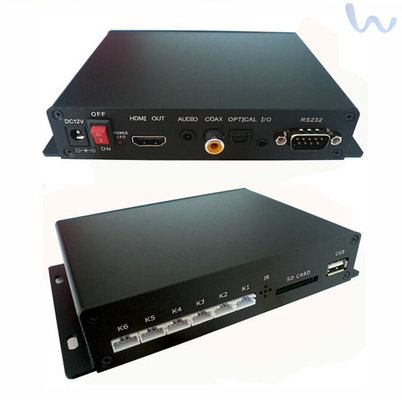 HDMI Digital Audio Decoder RS232 Digital Signage Box For TV Display