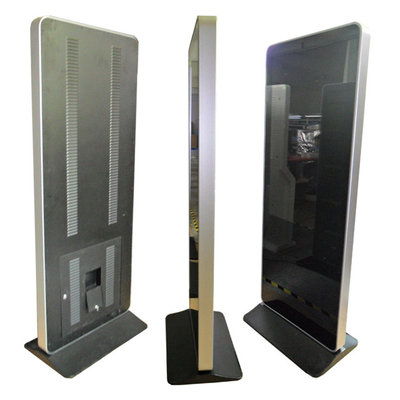Split Digital Signage Kiosk Floor standing Network HD Advertising Display