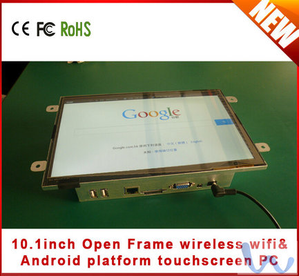 10.1 Inch Touch Screen LCD Display , Full HD Android Open Frame LCD Monitor