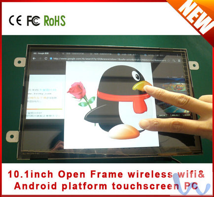 10.1 Inch Touch Screen LCD Display , Full HD Android Open Frame LCD Monitor