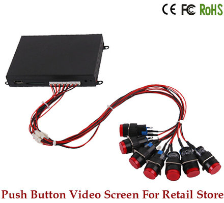Auto Loop Play Button Control Full HD  LCD Advertising Display Digital Signage Media Player