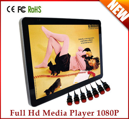 19 Inch Video Store Optical LCD Advertising Display , AVI  Digital Signage Display Monitor