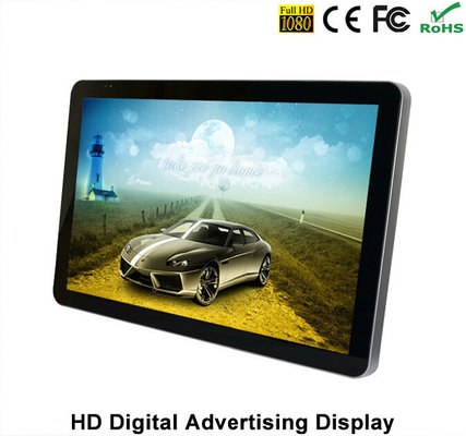 26 inch Wall Mounted Digital Signage With Rolling Caption , LCD Wall Display