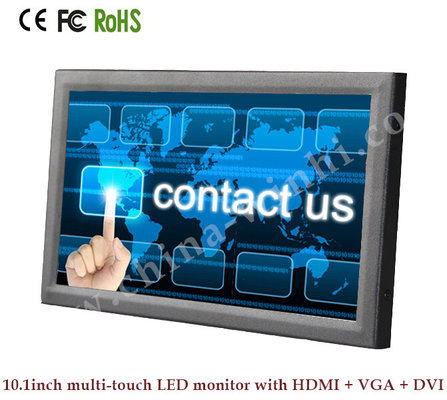 10 Inch Computer TFT 12 Volt VGA HDMI DVI Multi Touch Screen LCD Monitor