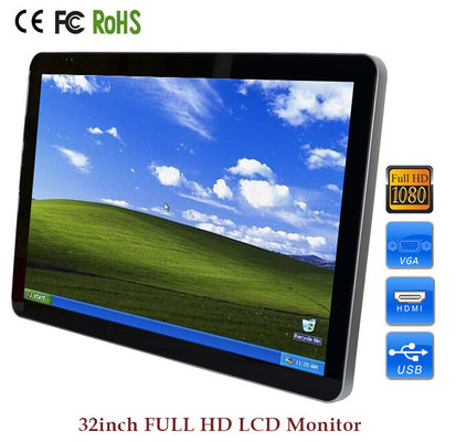 Multi Touch Screen HD LCD Monitor Wall Mounted Digital Advertising Display