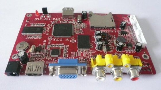 Custom Media Player Accessories , 12V / 1.0A HD LCD Advertising Media Player Board