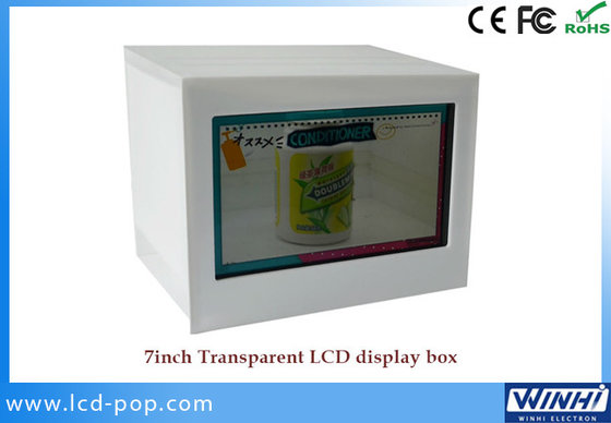 Auto-play One key copy Vertical display Advertising products ,7 Inch Transparent LCD Display