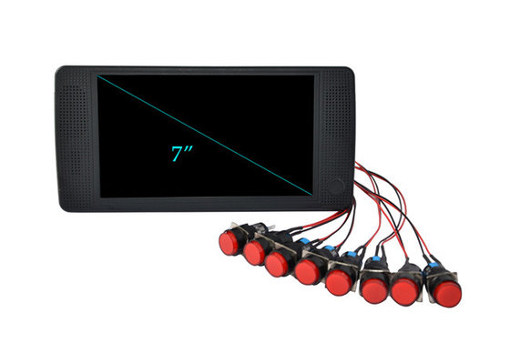 7 inch shelf edge USB SD external button lcd advertising player  in store display screen