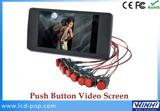 7 inch shelf edge USB SD external button lcd advertising player  in store display screen