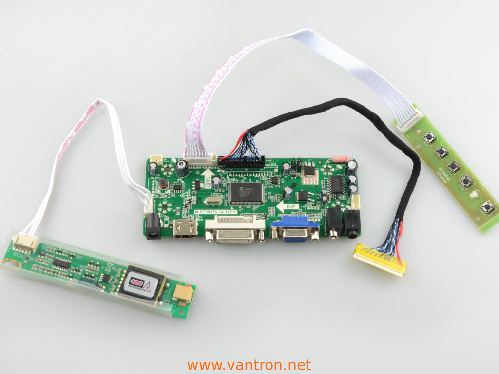 HDMI+DVI+VGA+AUDIO LCD Controller Board LVDS for B170PW04 V.0 1440X900 Screen