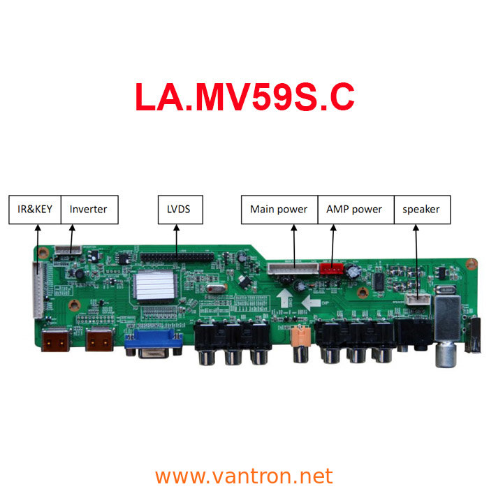 LA.MV59S.C TV Board with VGA/HDMI/AV/YPbPr/USB/Audio/TV