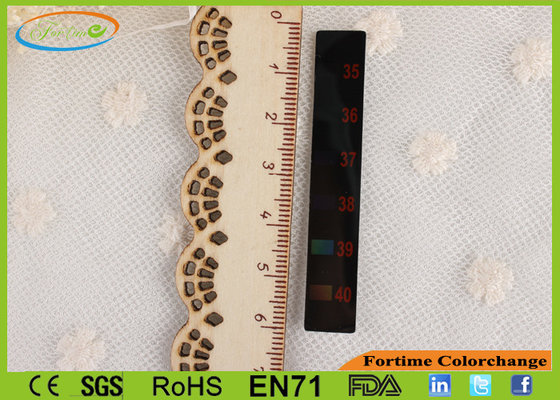 Accuracy Forehead Thermometer Strip , Adhesive Liquid Crystal Forehead Thermometer