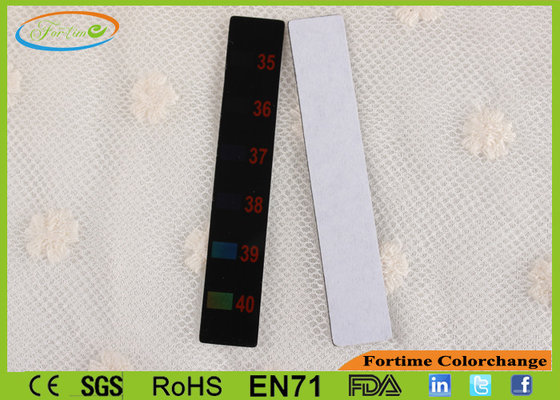 Accuracy Forehead Thermometer Strip , Adhesive Liquid Crystal Forehead Thermometer