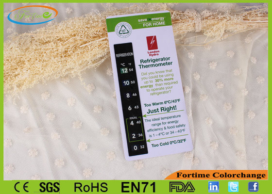 Liquid Crystal Household Fridge Freezer Thermometer Sticker 0℃ - 12℃