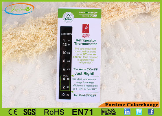 Liquid Crystal Household Fridge Freezer Thermometer Sticker 0℃ - 12℃