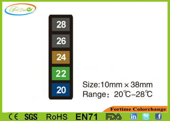 Handy Temperature Room Thermometer Sticker , Adhesive Thermometer Strips