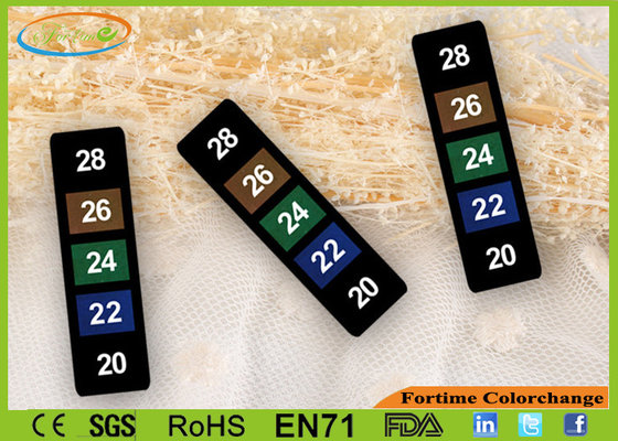 Handy Temperature Room Thermometer Sticker , Adhesive Thermometer Strips