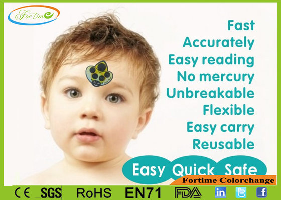 EN71 Approved No Mercury LCD Fever Thermometer Sticker For Infants Temperature Care