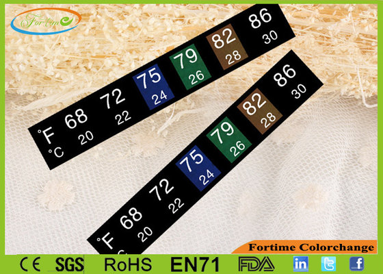Environmental Friendly PET Fever Stickers With Back Adhesive 20-30℃