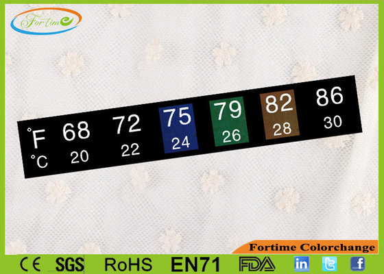 Environmental Friendly PET Fever Stickers With Back Adhesive 20-30℃