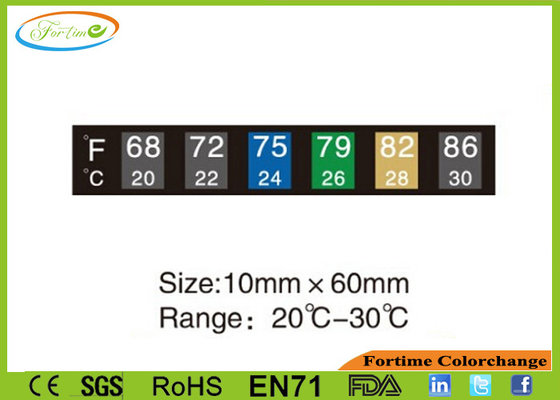 Environmental Friendly PET Fever Stickers With Back Adhesive 20-30℃