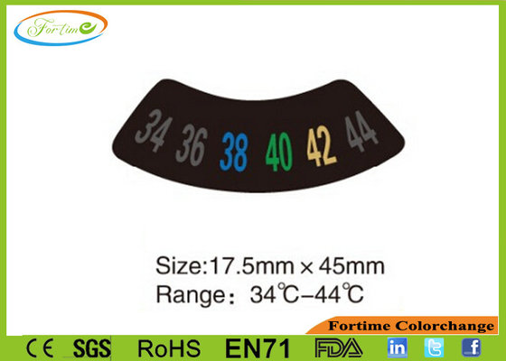 Medical Flexible PET Thermometer Sticker for Baby Bath 34 ～ 44 ℃