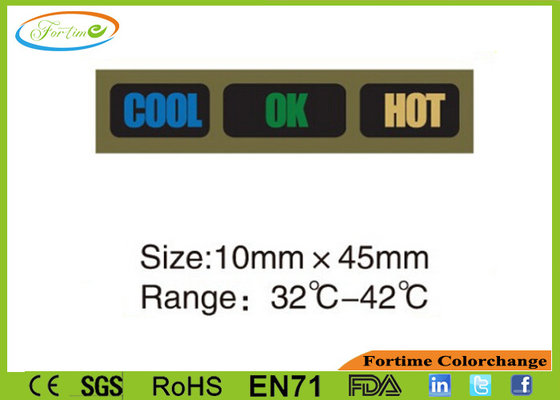 OEM Color Printing Temperature Sensitive Stickers for Bath Water Test