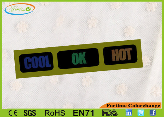 OEM Color Printing Temperature Sensitive Stickers for Bath Water Test