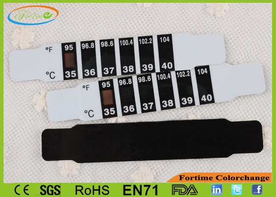 Flexible Adhesive Liquid Crystal Forehead Thermometer For Kids Checking Fever