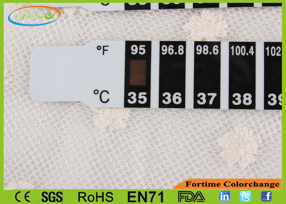 Flexible Adhesive Liquid Crystal Forehead Thermometer For Kids Checking Fever