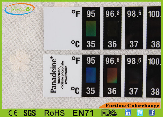 PET Custom LCD Forehead Thermometer Strip Liquid Crystal Thermochromic