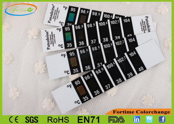 PET Custom LCD Forehead Thermometer Strip Liquid Crystal Thermochromic