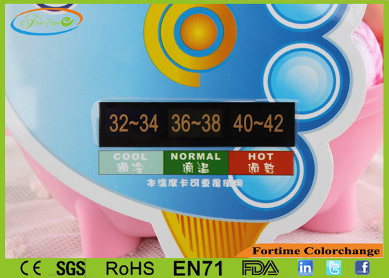 OEM Color Changing Baby Bath Thermometer Strip For Bathtub Promotion Gift