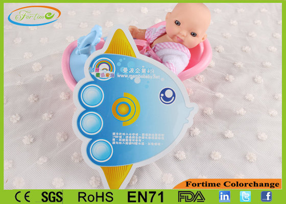OEM Color Changing Baby Bath Thermometer Strip For Bathtub Promotion Gift