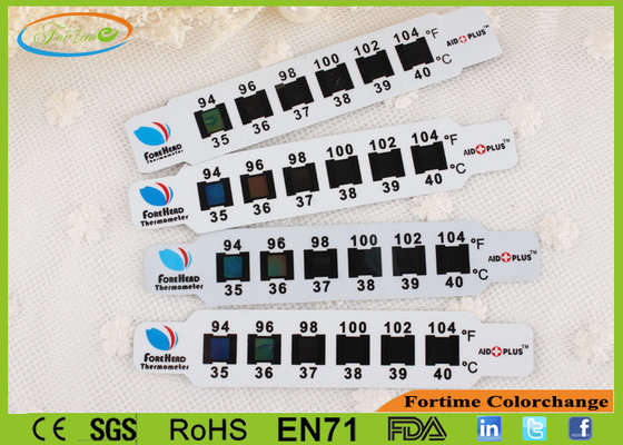 Safety Child / Kids Forehead Thermometer Strip Heat Sensitive Stickers