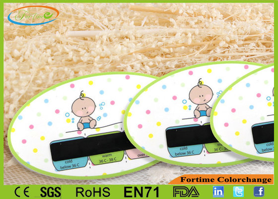 Liquid Crystal Safety Baby Room And Bath Thermometer Cartoon Printed Plastic Card