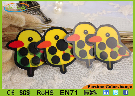 Reusable Cartoon Bird Fever Stickers For Little Baby , Temperature Sensor Sticker