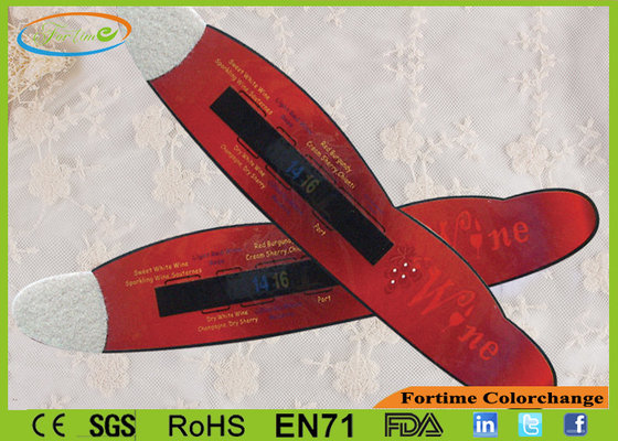 High Accuracy PVC Red Wine Thermometer Can Be Printed LOGO